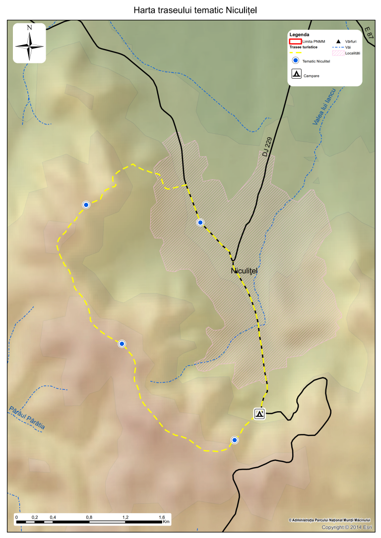 Traseul tematic Niculițel - Parcul Naţional Munţii Măcinului